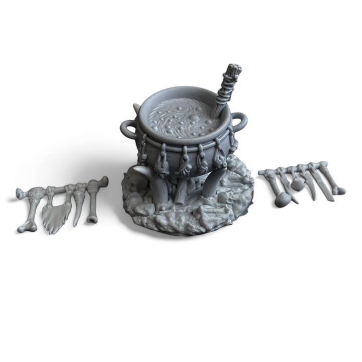 3D Printable Troll's Cauldron by Tiny Furniture