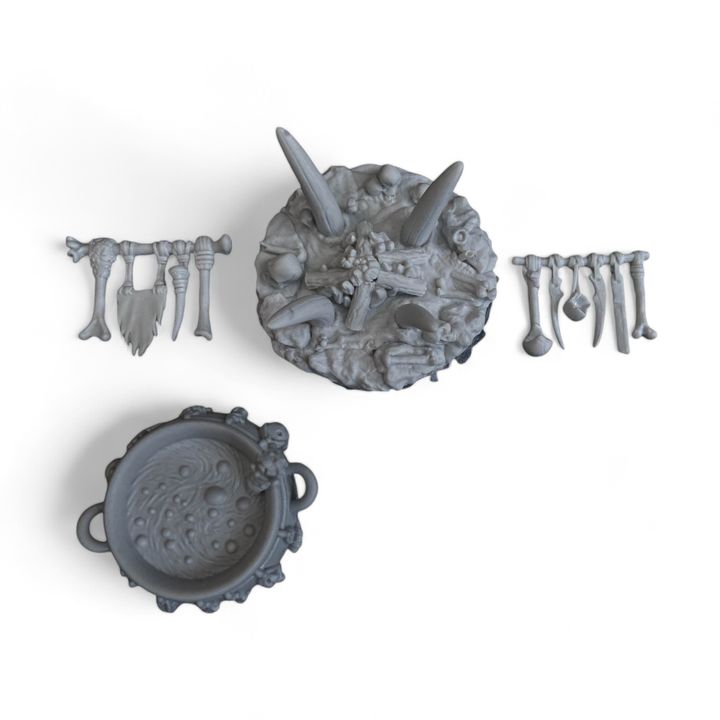 3D Printable Troll's Cauldron by Tiny Furniture