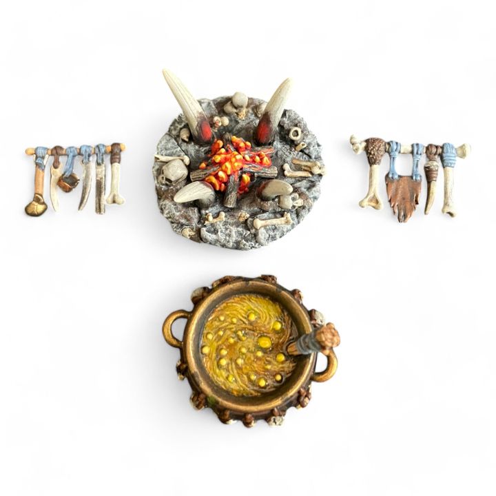 3D Printable Troll's Cauldron by Tiny Furniture