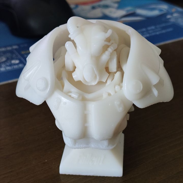 3D Printable Fallout x-01 power armor-Fanart bust by 3D Gua