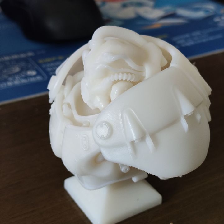 3D Printable Fallout x-01 power armor-Fanart bust by 3D Gua