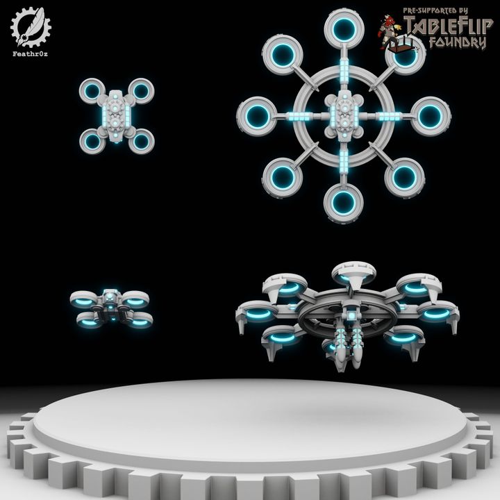 3D Printable Pack - Aurora Vanguard - All Drones by feathr0z