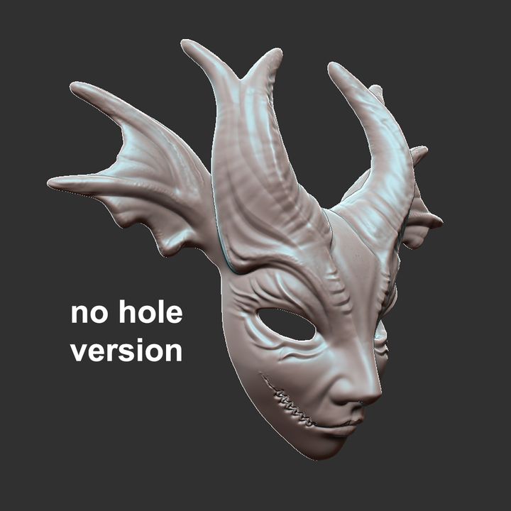 3D Printable Halloween Mask Female Bat by Creasi Workshop