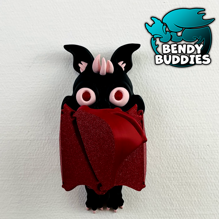3D Printable Batcus Cute Bat / Undead Blood Drinker Articulated / Print ...