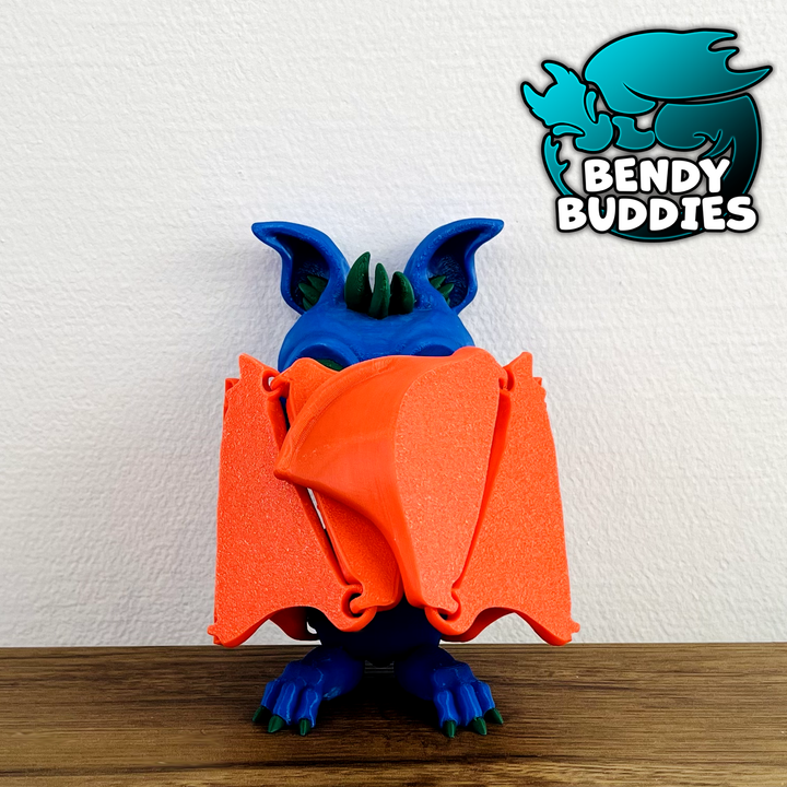 3D Printable Batcus Cute Bat / Undead Blood Drinker Articulated / Print ...