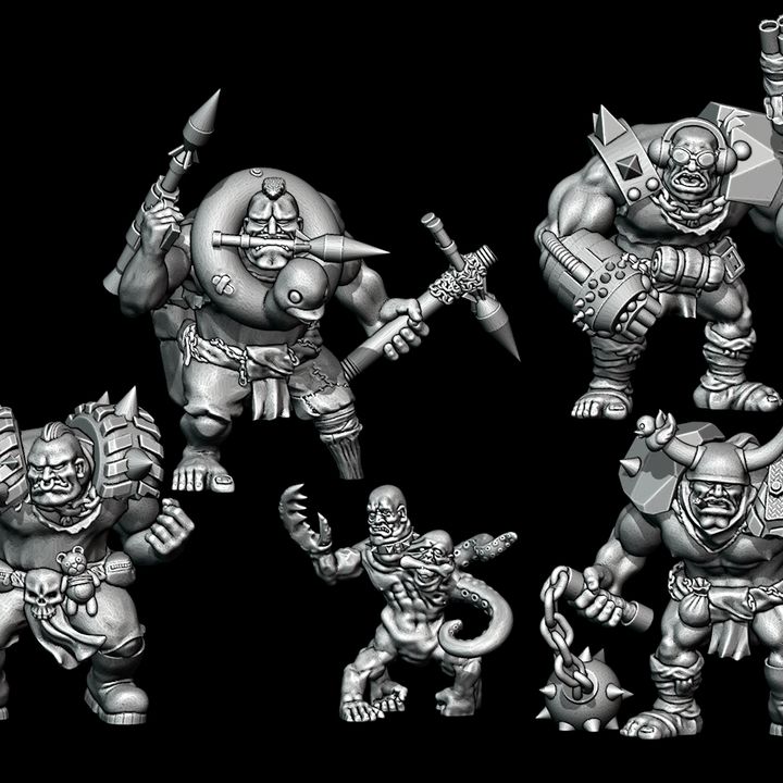 3D Printable Mutie Brute Posse by Red Nebular
