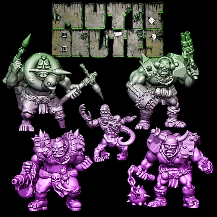 3D Printable Mutie Brute Posse by Red Nebular