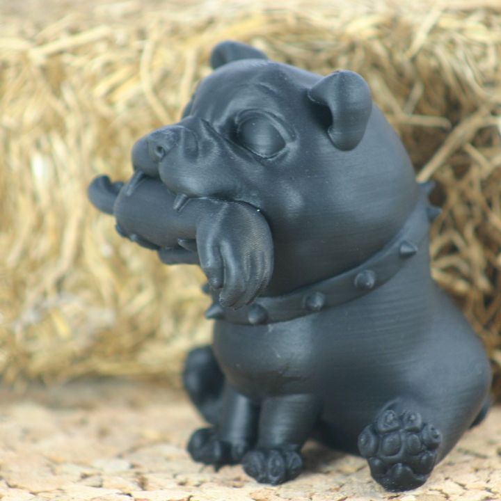 3D Printable Fetch - Cute Halloween Bulldog - FDM friendly by TeethPaws