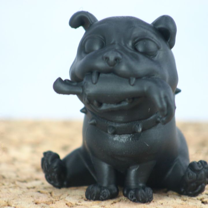 3D Print of Fetch - Cute Halloween Bulldog - FDM friendly by ...