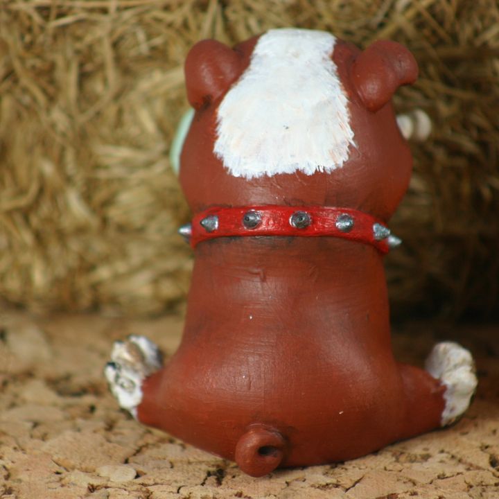 3D Printable Fetch - Cute Halloween Bulldog - FDM friendly by TeethPaws