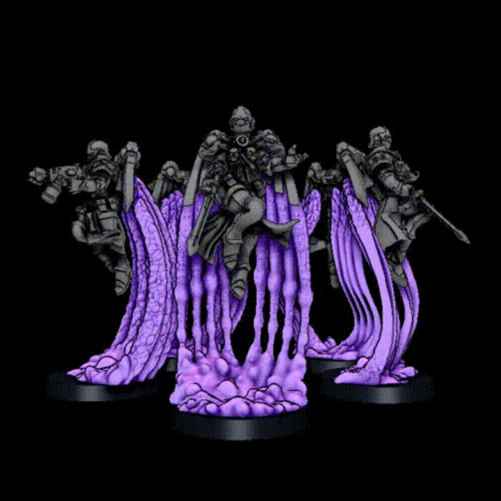 3D Printable Space Sister JUMP PACK SMOKE PLUMES - 5 Designs by Adam ...