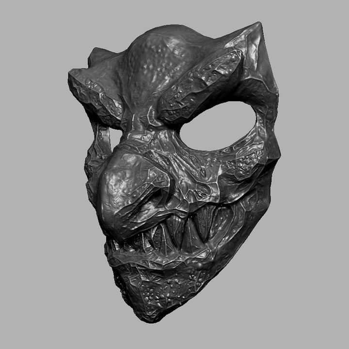 3D Printable Halloween Mask Male Monster by Creasi Workshop