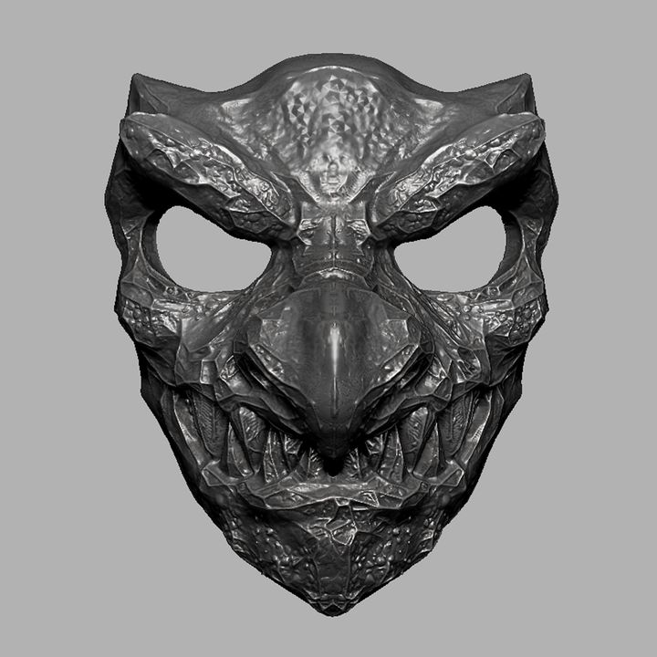 3D Printable Halloween Mask Male Monster by Creasi Workshop