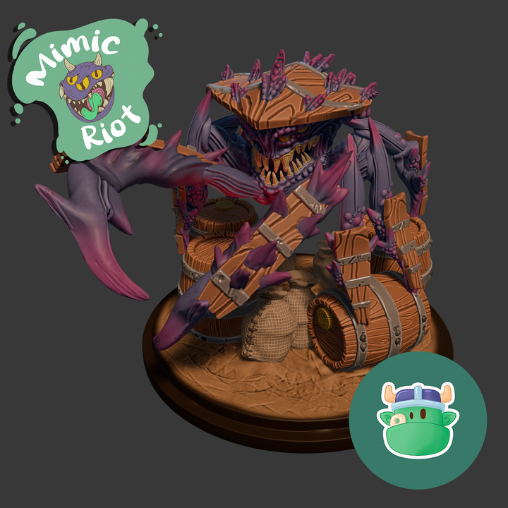 3D Printable Mimic Barrel Boss by Tenda Orc Studio