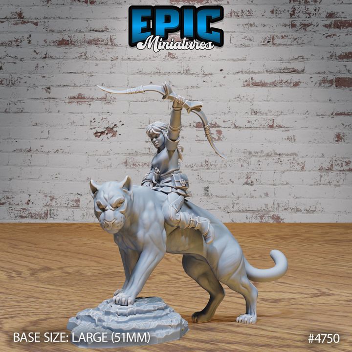 3D Printable Black Panther Mount Set / Classic Forest Monster / Big Cat ...