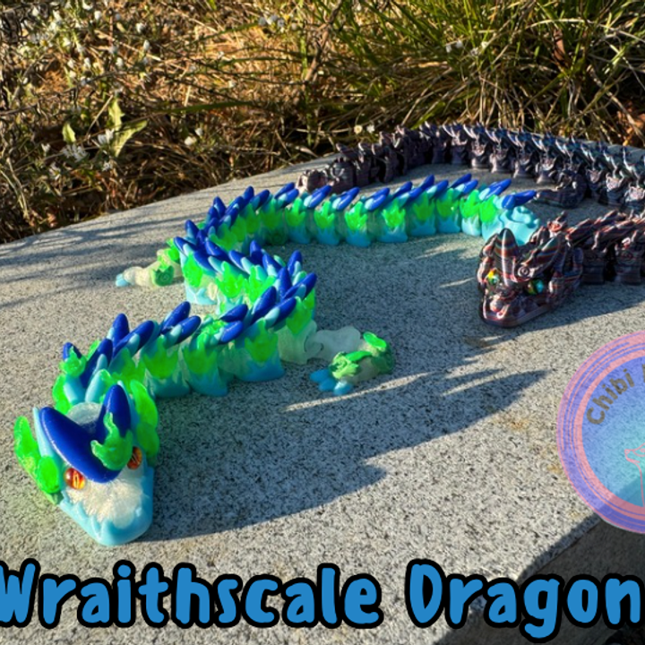 3D Printable Wraithscale Dragon Flexi by ChibiBestiary
