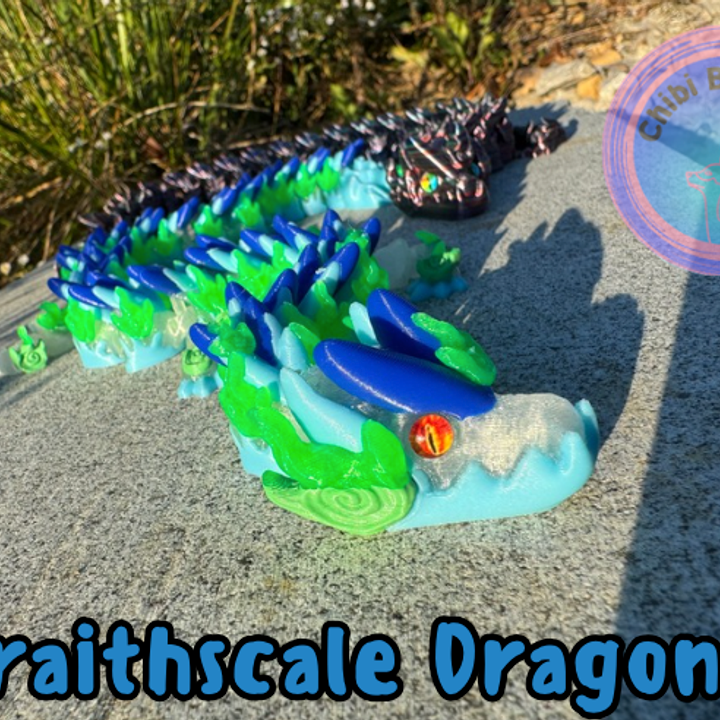3D Printable Wraithscale Dragon Flexi by ChibiBestiary