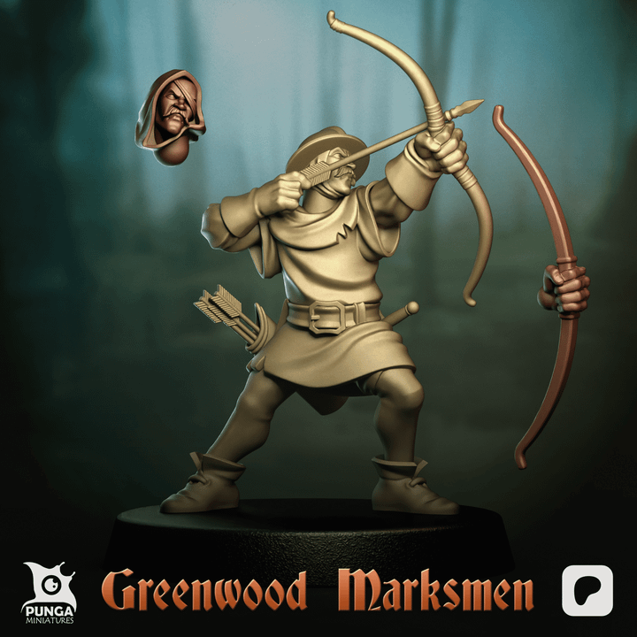 3D Printable The Greenwood Marksmen by Punga Miniatures