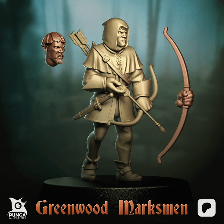 3D Printable The Greenwood Marksmen by Punga Miniatures