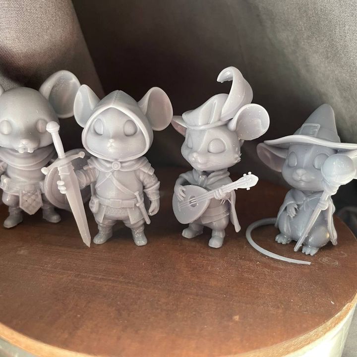 3D Printable Mouse Knight by Grass Hopper