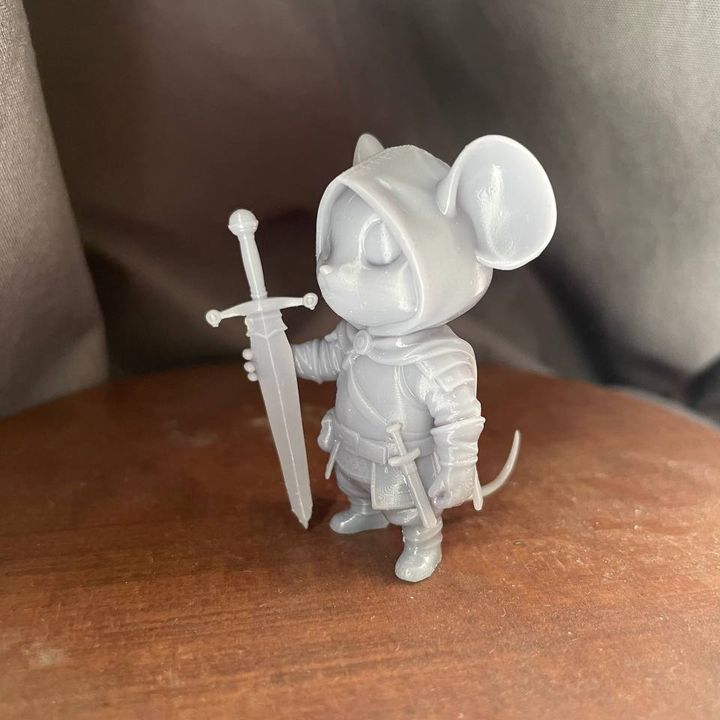 3D Printable Mouse Knight by Grass Hopper