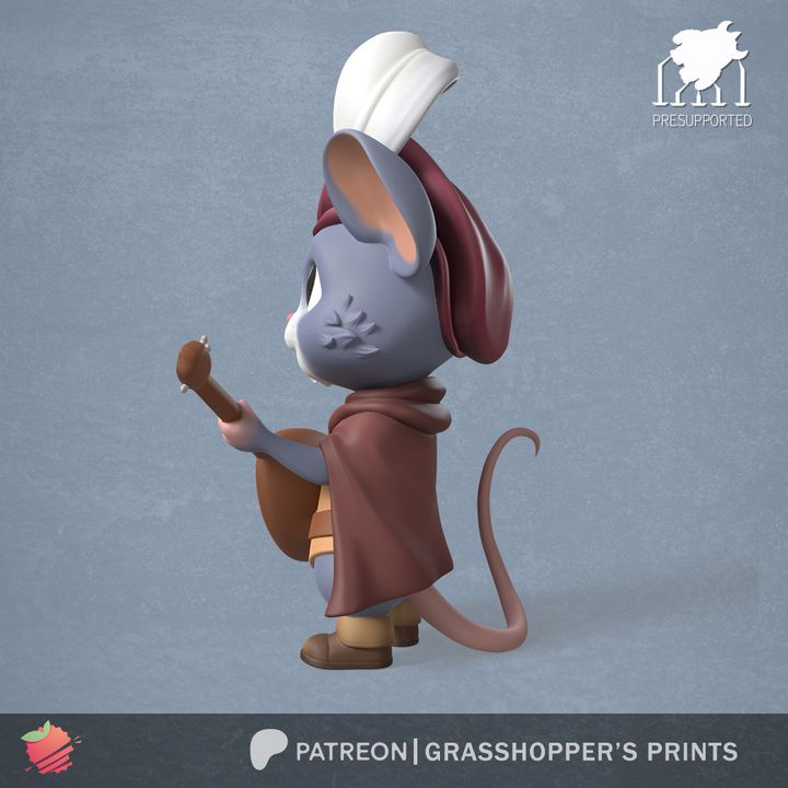 3D Printable Bard Mouse by Grass Hopper