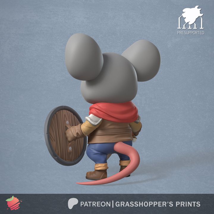 3D Printable Brave Mice Collection by Grass Hopper