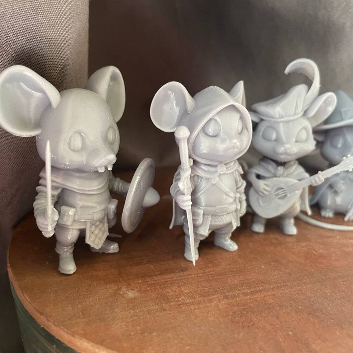 3D Printable Brave Mice Collection by Grass Hopper