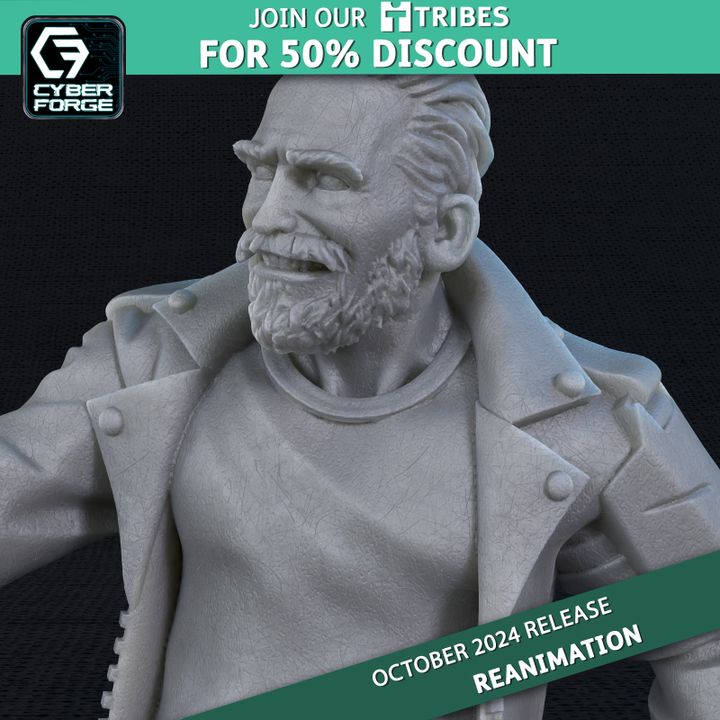 3D Printable Jeff Smith Cyber Forge Negan October 2024 Release by Titan ...