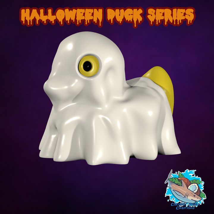 3D Printable Ghost Duck Halloween series by Kisumi