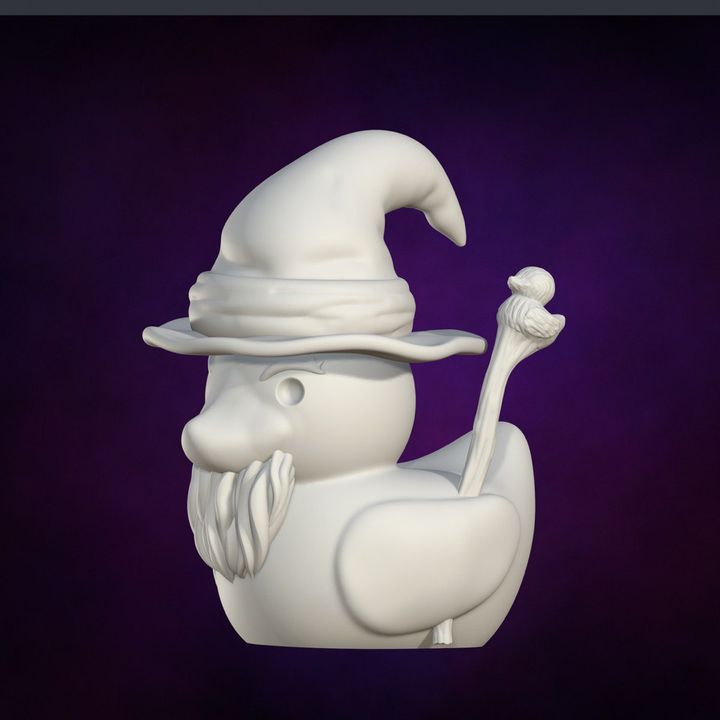 3D Printable Wizard Duck Halloween series by Kisumi