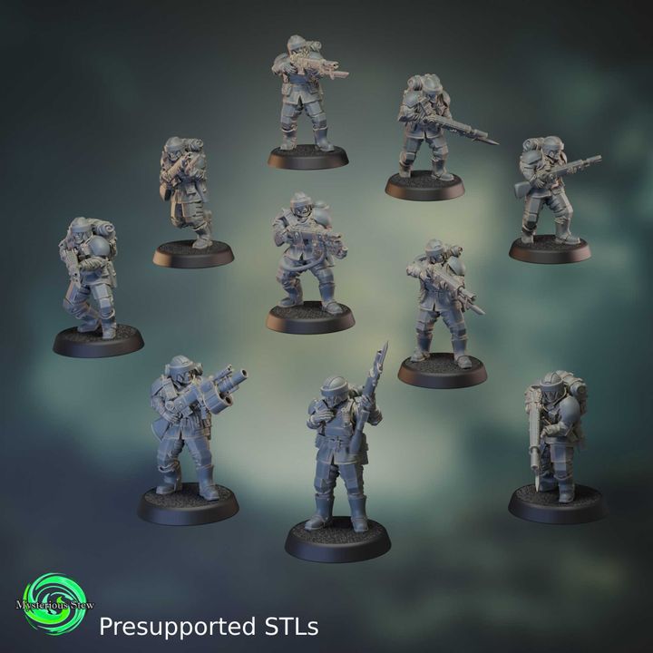 3D Printable Conscripts by Mysterious Stew
