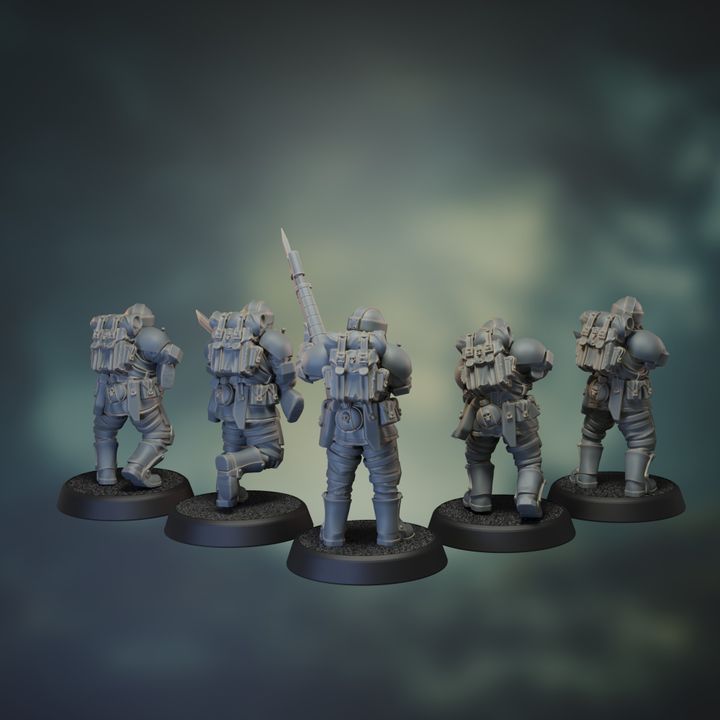 3D Printable Conscripts by Mysterious Stew