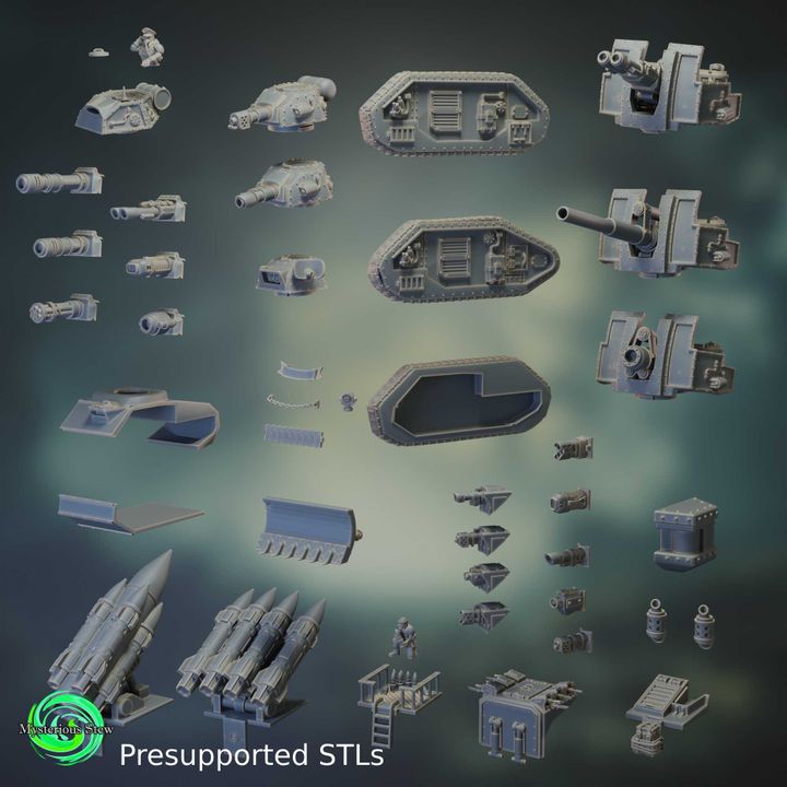 3D Printable Modular Tank Kit by Mysterious Stew