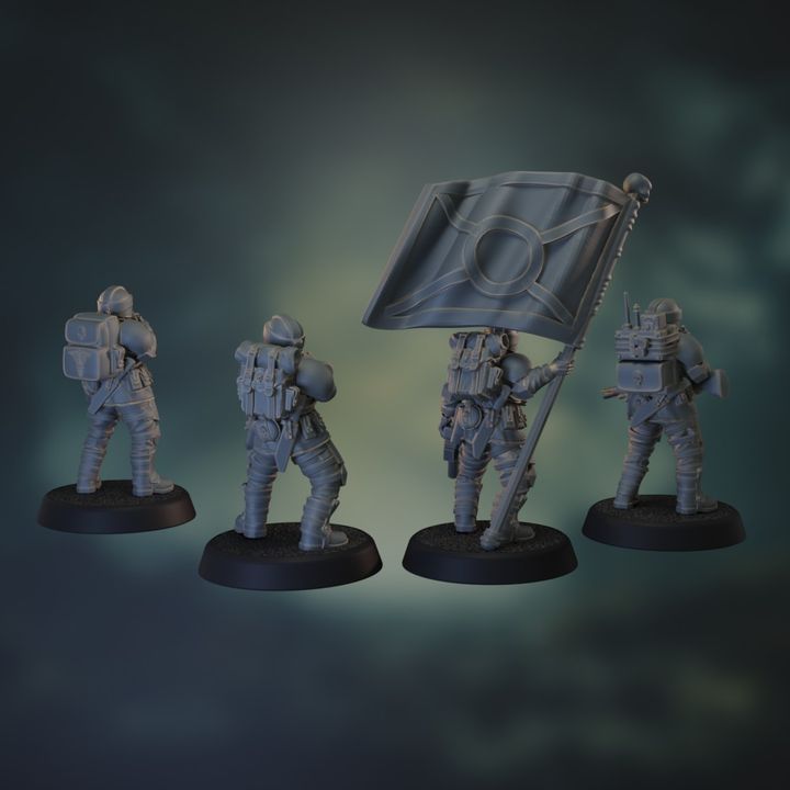 3D Printable Platoon Command by Mysterious Stew