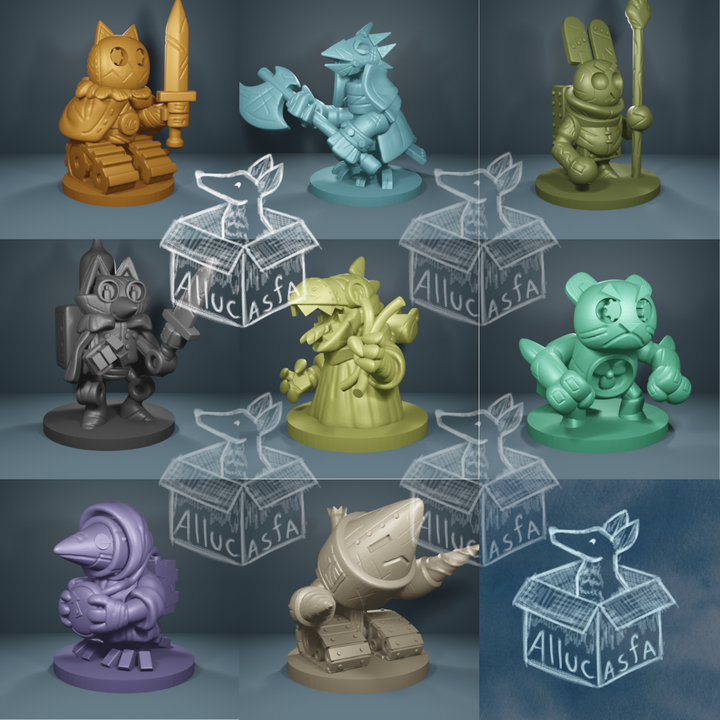 3D Printable Root Complete Clockwork - miniature huge pack by Allucasfa