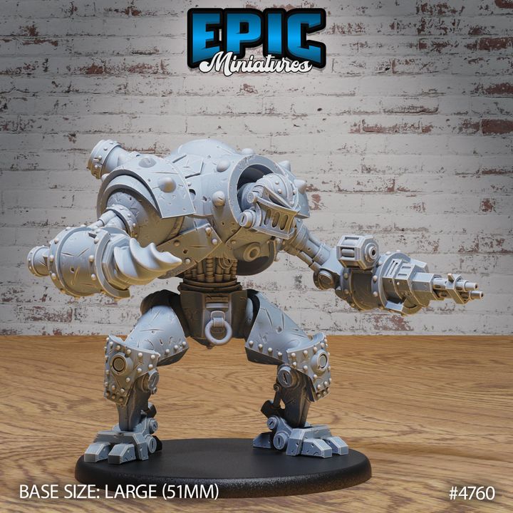 3D Printable Battle Automaton / Infantry Machine / Steampunk Construct ...