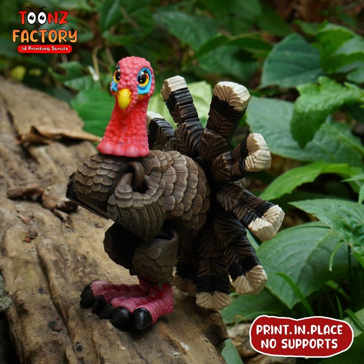 3D Printable Flexi Turkey by Toonz Factory