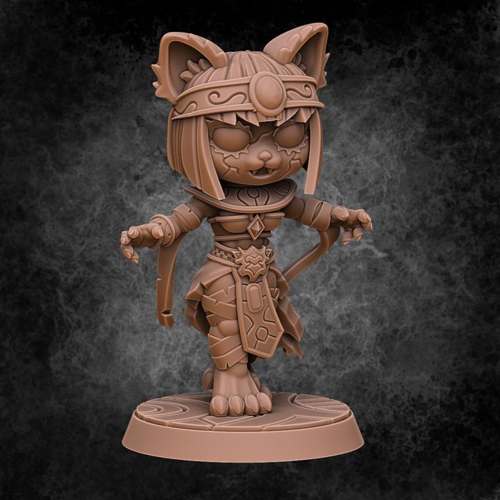 3D Printable Catfolk Mummies by Deathpunk Studio