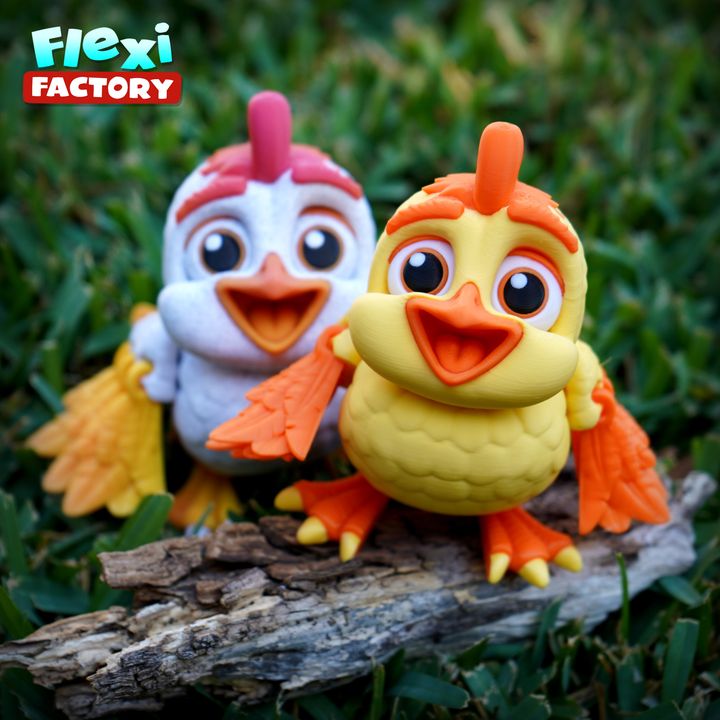 3D Printable Flexi Factory Chicken by Flexi Factory