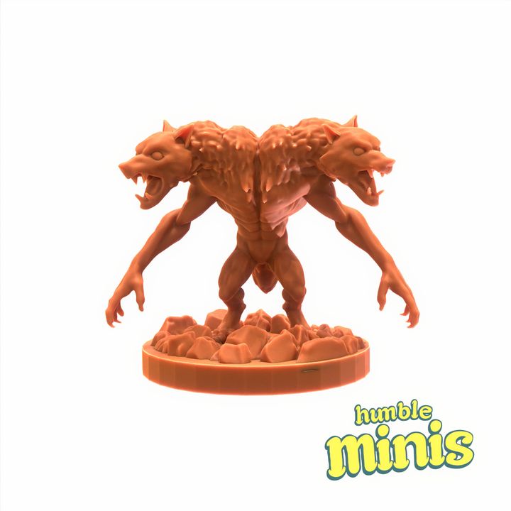 3D Printable Two Headed Werewolf by Humble Minis