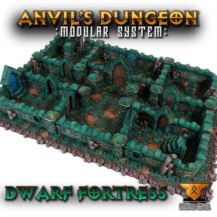 3D Printable Dwarf Fortress - Anvil's Dungeon System by Makers Anvil