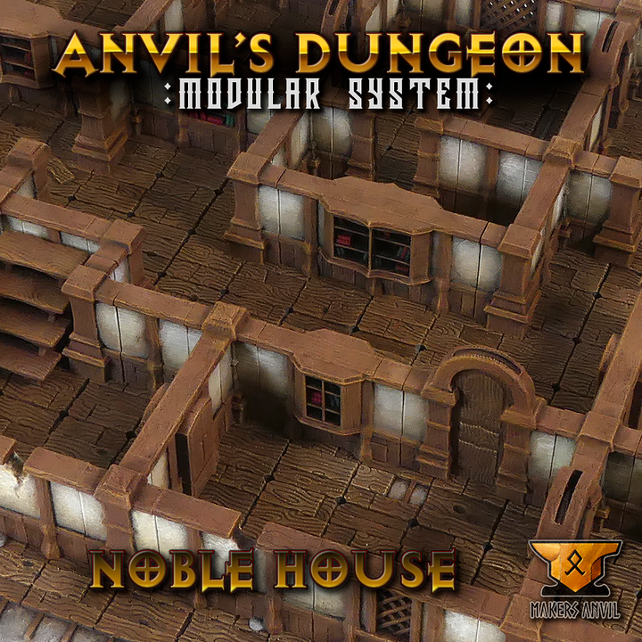 3D Printable Noble House - Anvil's Dungeon System by Makers Anvil
