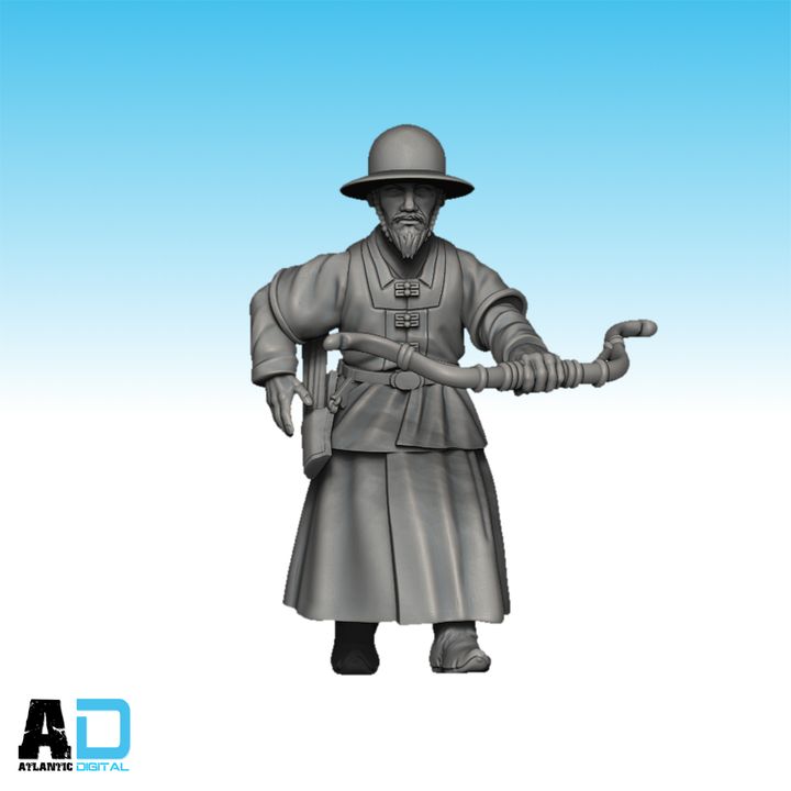 3D Printable Joseon Guard Unarmored Archers by Wargames Atlantic