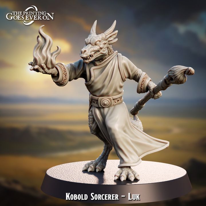 3D Printable Kobold Sorcerer - Luk - Presupported by The Printing Goes ...