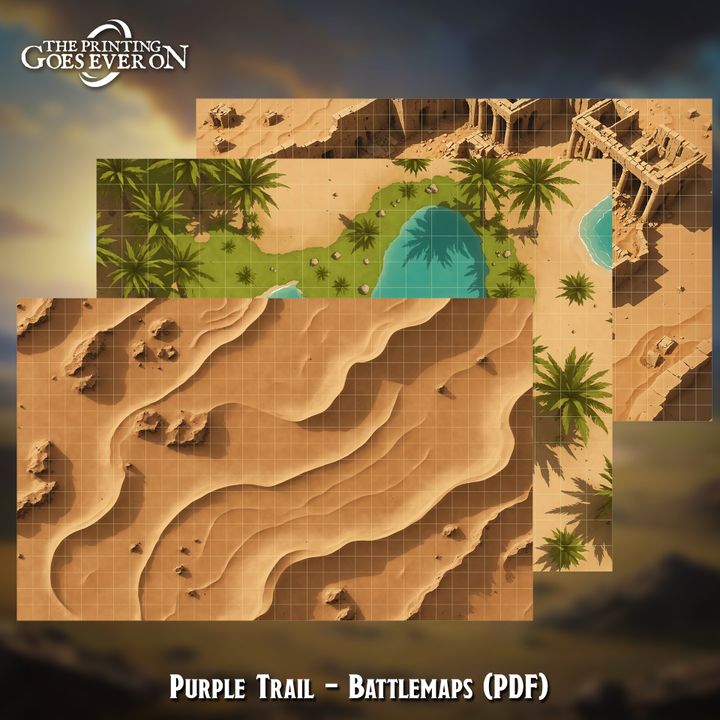 3D Printable Purple Trail - Adventure Kit PDF Resources by The Printing ...