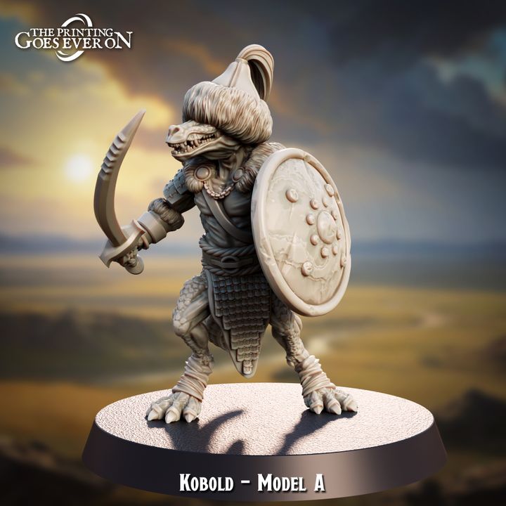 3D Printable Kobolds - Presupported by The Printing Goes Ever On