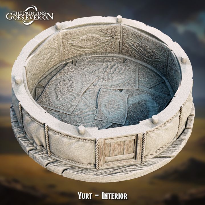 3D Printable Yurt - Supportless Terrain by The Printing Goes Ever On