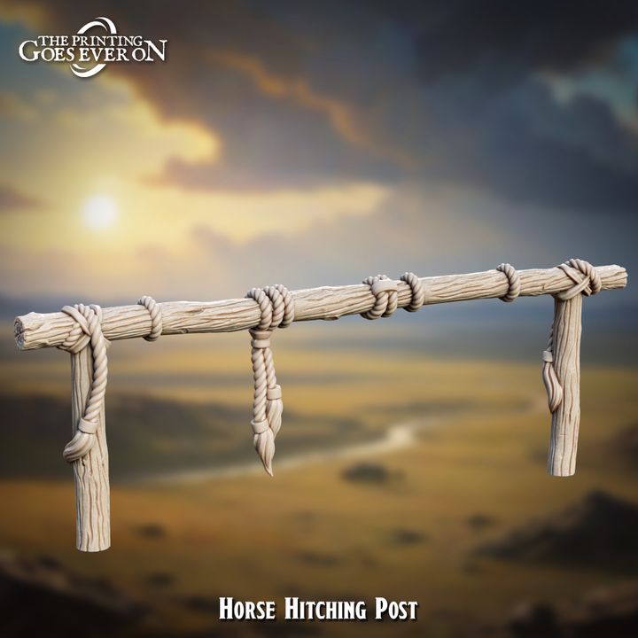 3D Printable Horse Hitching Post - Presupported by The Printing Goes ...