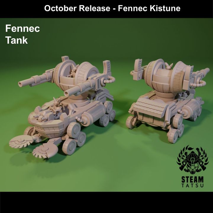 3D Printable Fennec Kitsune - Tank by Steam Tatsu